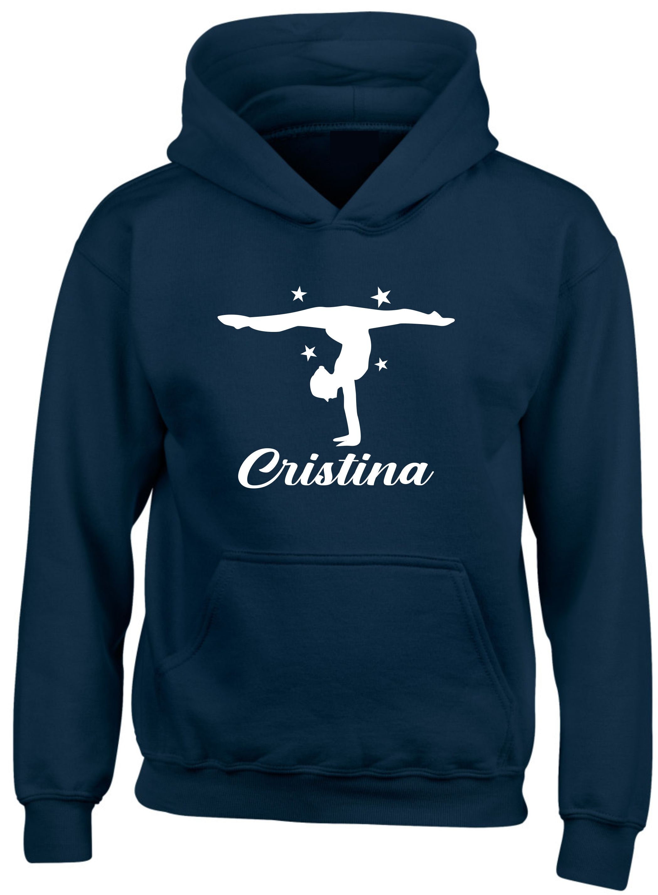 Personalised Gymnastics Hoodie, Ballet Dancer Handstand Jumper Xmas ...