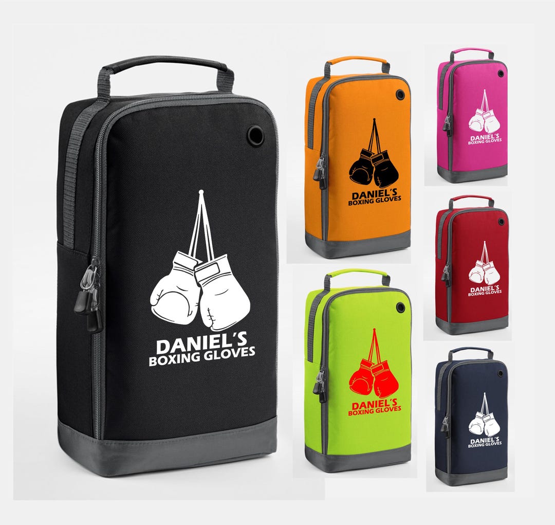 Personalised Boxing Glove Bag Sports Accessory Your Name Boxer Punch ...