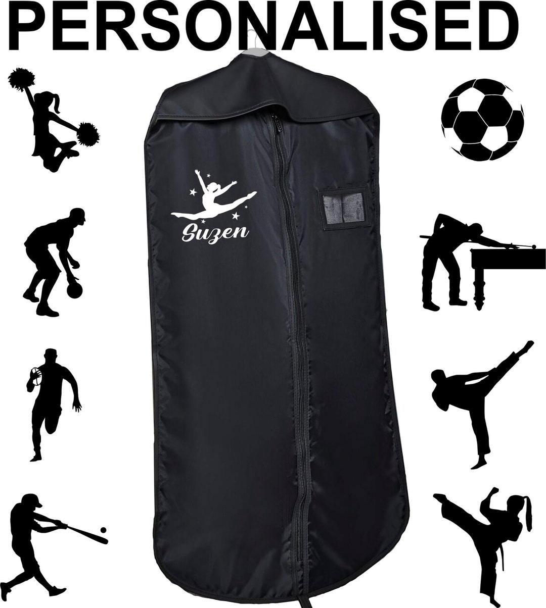 Personalised Sports Costume Suit Cover Custom Dance Cheer Karate Rugby ...