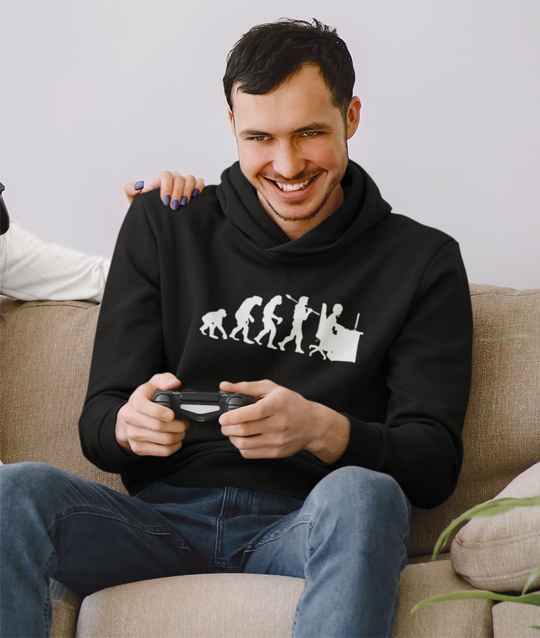Gamer Evolution Hoodie, Geek Gaming Funny Computer Laptop Games Gift ...