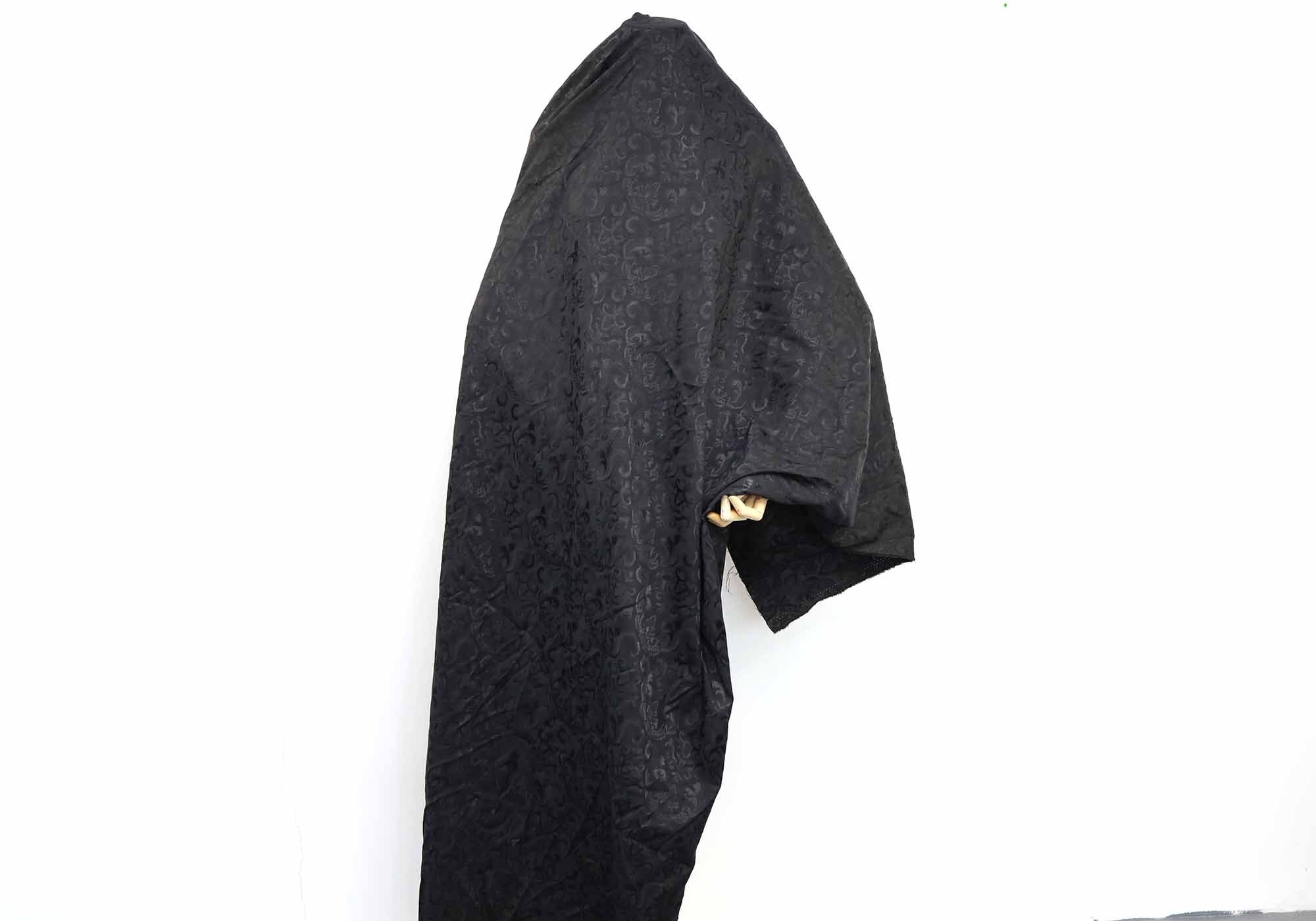 BLACK Classic Pattern Jacquard Fabric Retro Cloth Making - Etsy