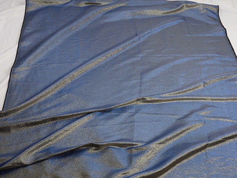Iridescent Jacquard Fabric Polyester Metallic Thread 58 | Etsy