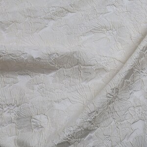 Ivory Embossed Flower Jacquard Fabric 58" Wide - Sold by the Yard - Etsy