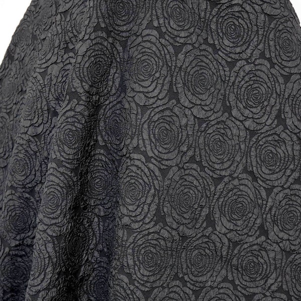 Black Fabric Roses - Etsy