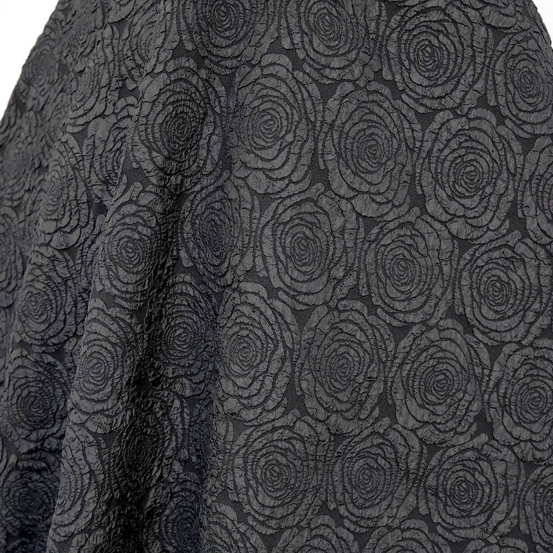 Black Fabric Roses - Etsy