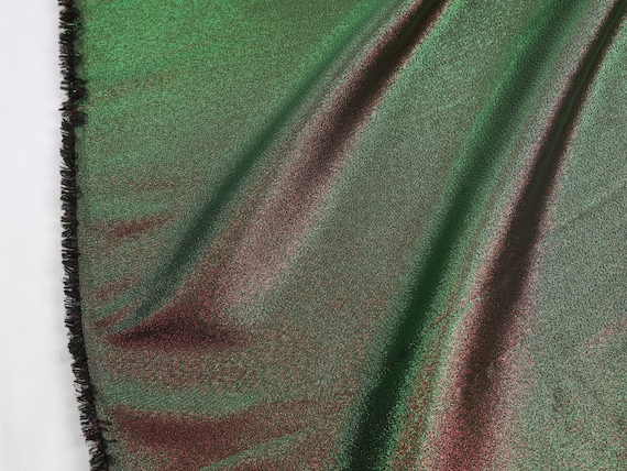 Red Green Iridescent Fabric