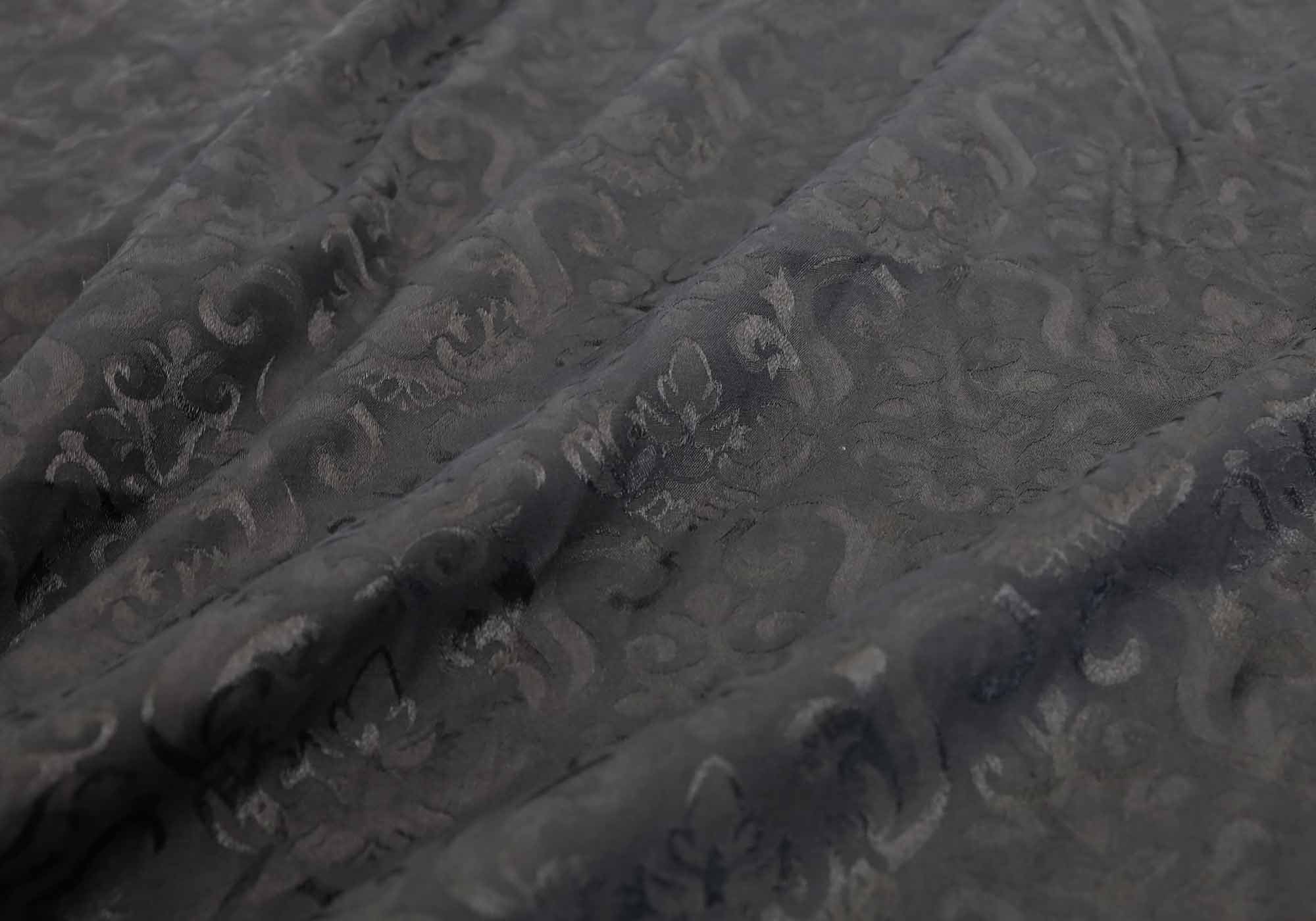 BLACK Classic Pattern Jacquard Fabric Retro Cloth Making - Etsy