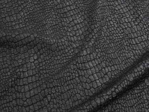 Embossed Black Snake Jacquard Fabric Bubble Cloth 58 | Etsy