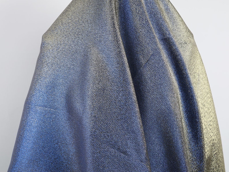 Iridescent Jacquard Fabric Polyester Metallic Thread 58 | Etsy