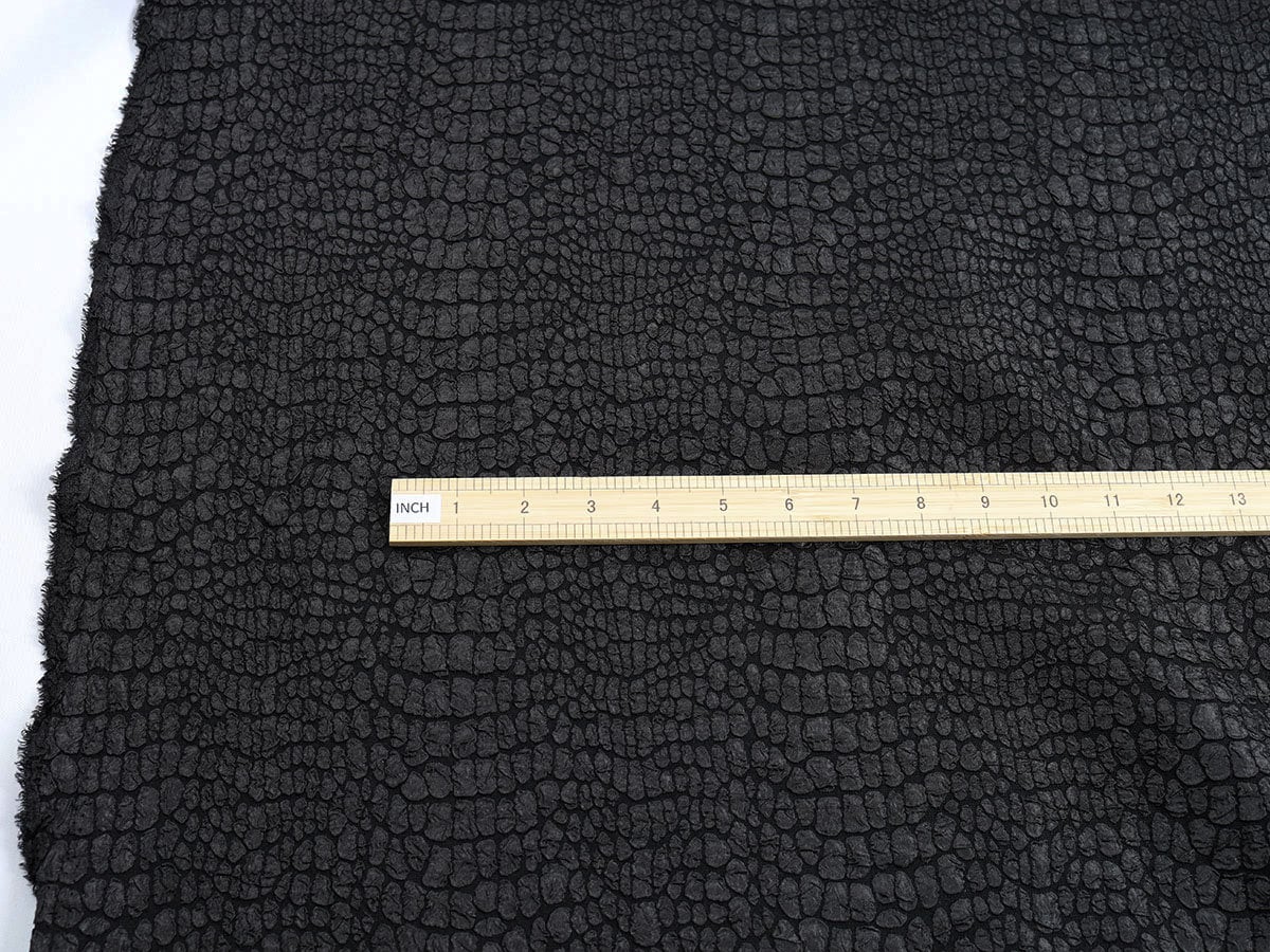 Embossed Black Snake Jacquard Fabric Bubble Cloth 58" Wide - Sold by ...