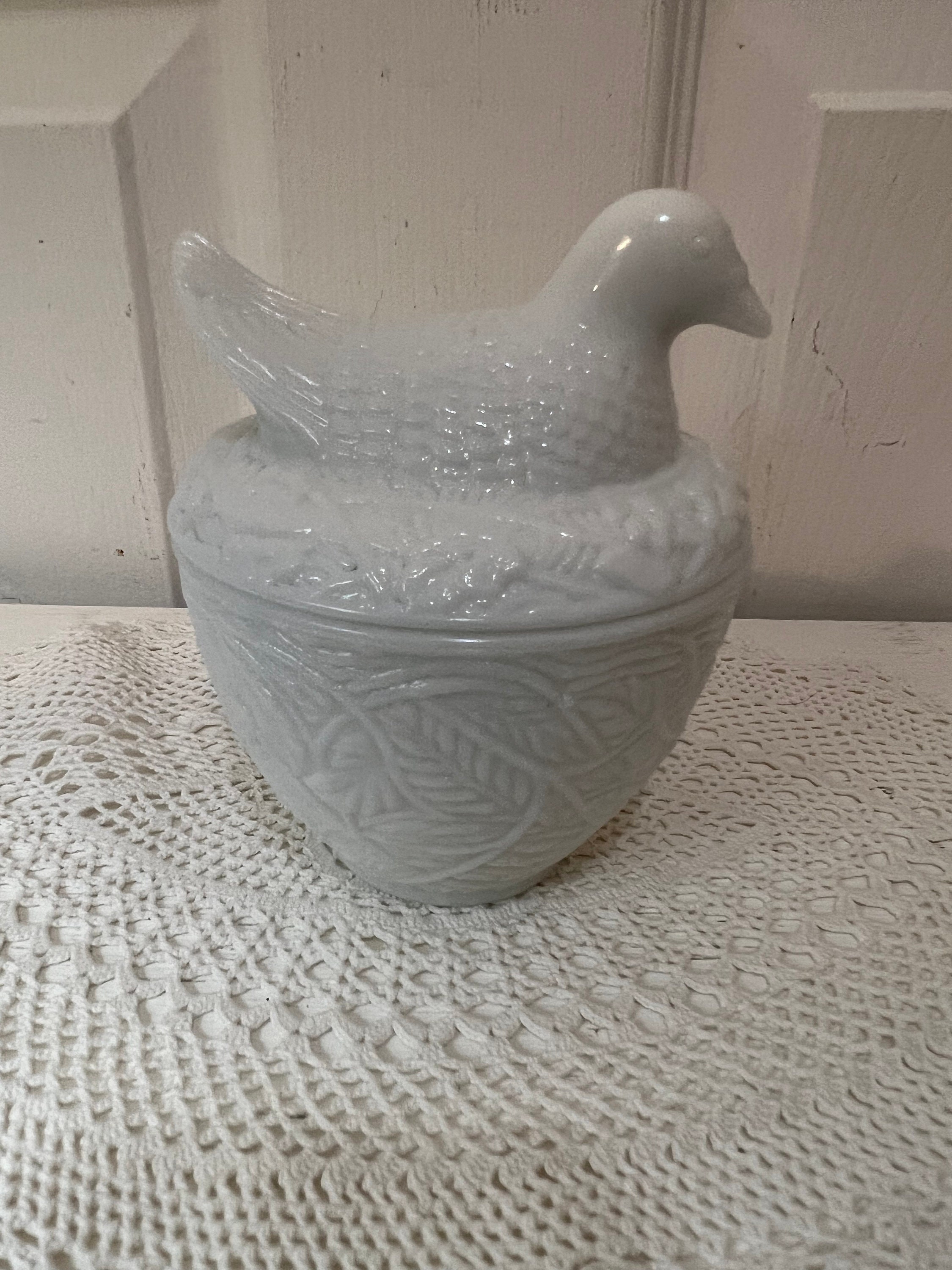 Vintage Avon Milk Glass Hen on Nest Covered Dish, Retro Avon 1970s - Etsy