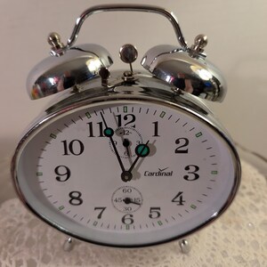 Vintage Cardinal Mechanical Alarm Clock, Retro Clocks, Mid Century Time ...