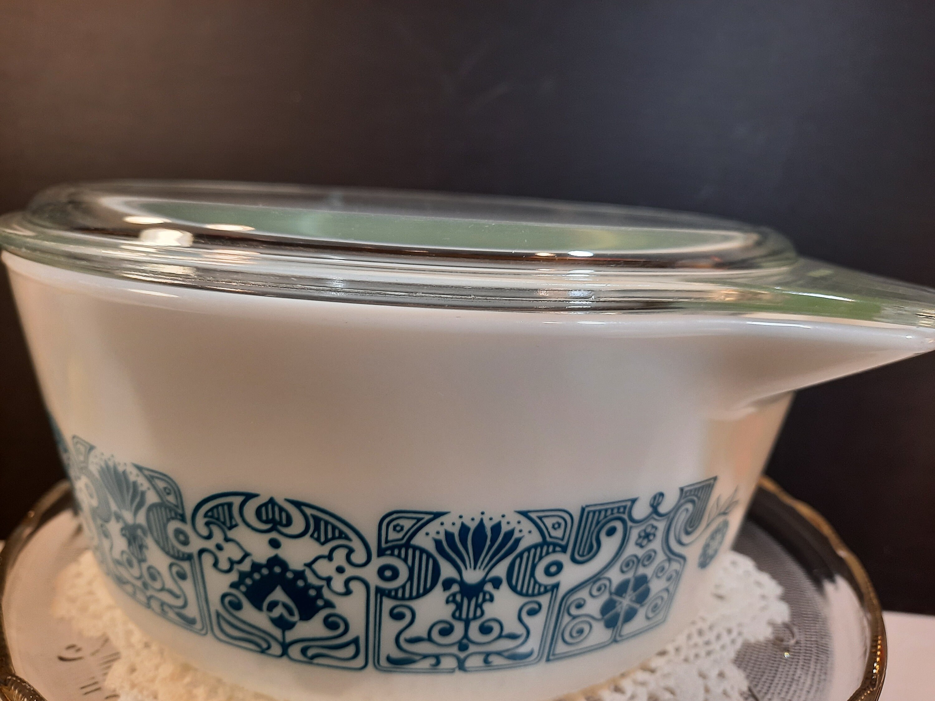 Vintage Pyrex Horizon Blue 475 B 2 1/2 Quart Round - Etsy Canada