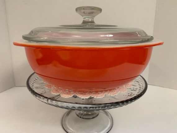 Vintage Pyrex 024 2 Quart Red Casserole MCM Retro Kitchen - Etsy