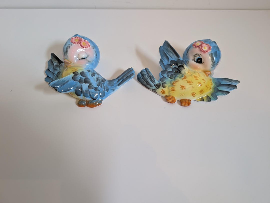 Vintage Mid Century Lefton Wall Pocket Ceramic Hand Painted ...