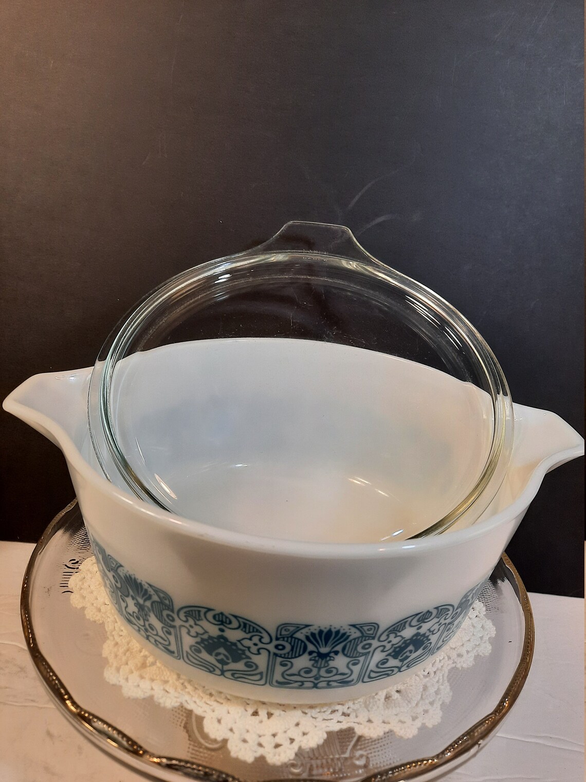 Vintage Pyrex Horizon Blue 475 B 2 1/2 Quart Round - Etsy Canada