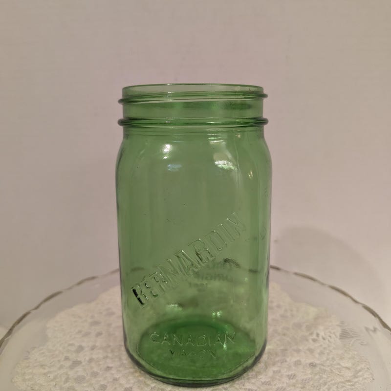 Green Mason Jar - Etsy