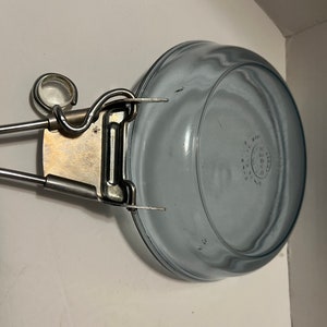 Vintage 1940s Pyrex Blue Glass Flameware 7 Skillet and Removable Handle ...