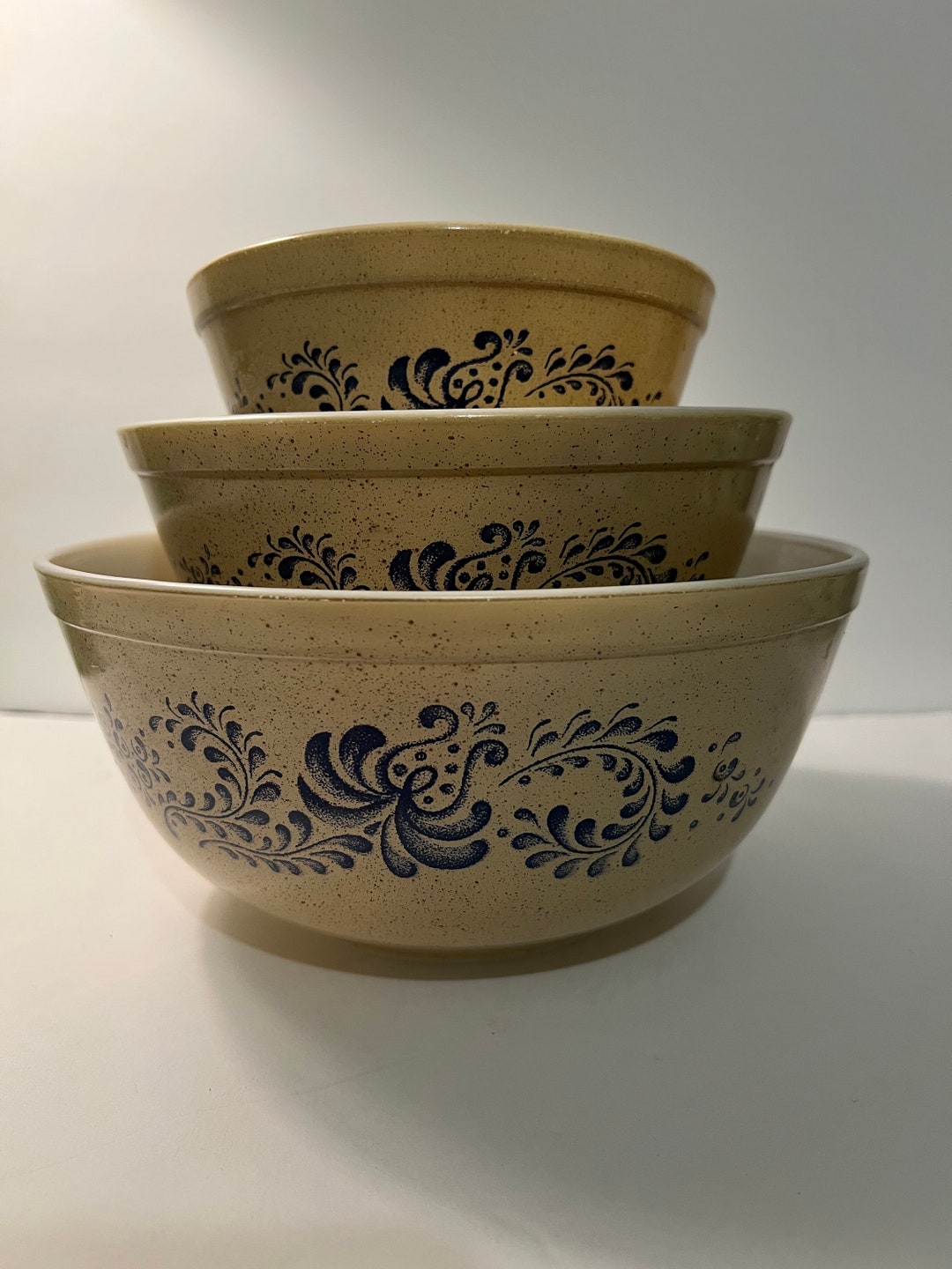 Vintage Pyrex Homestead Mixing Bowls 401 402 403 Retro - Etsy