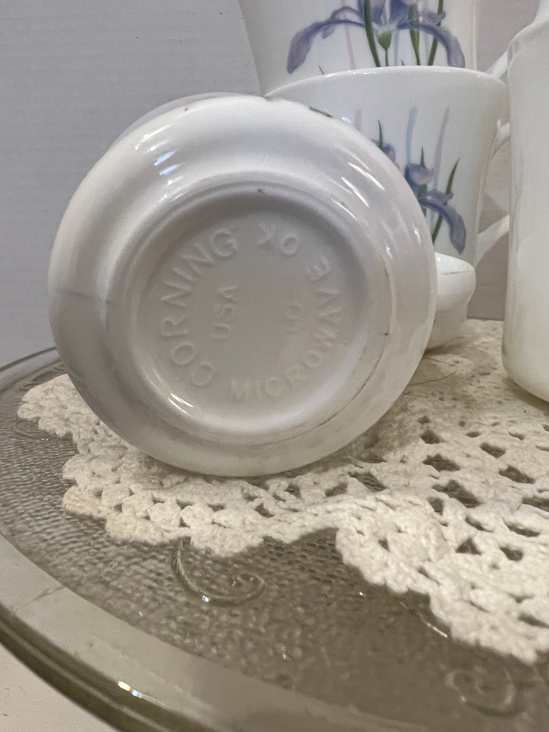 Set of 4 Vintage Corelle Shadow Iris Mugs, Corelle Dishes - Etsy