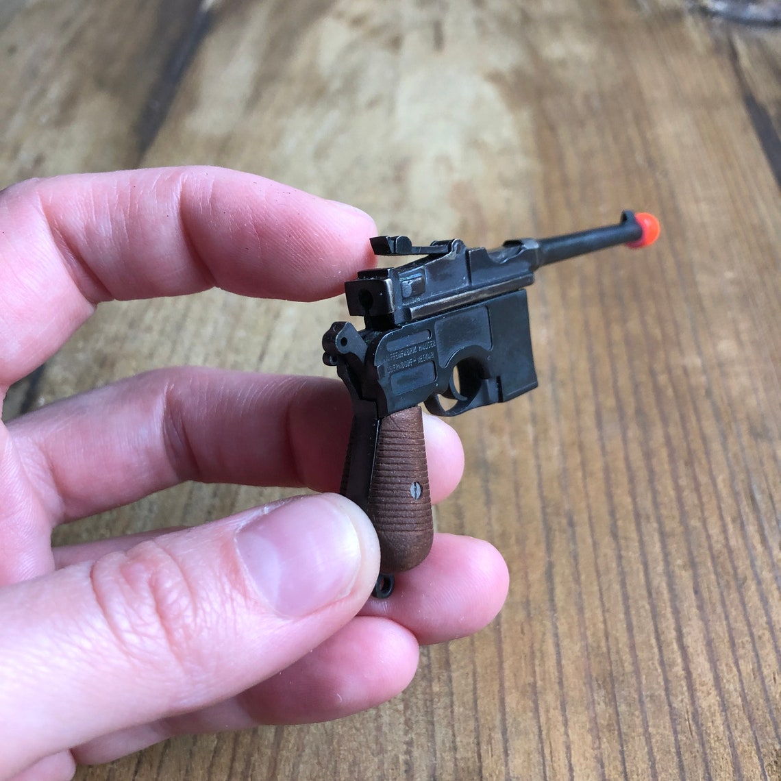 Réplica de pistola Mini pistola Mauser c96 Cap gun Pistola de juguete ...