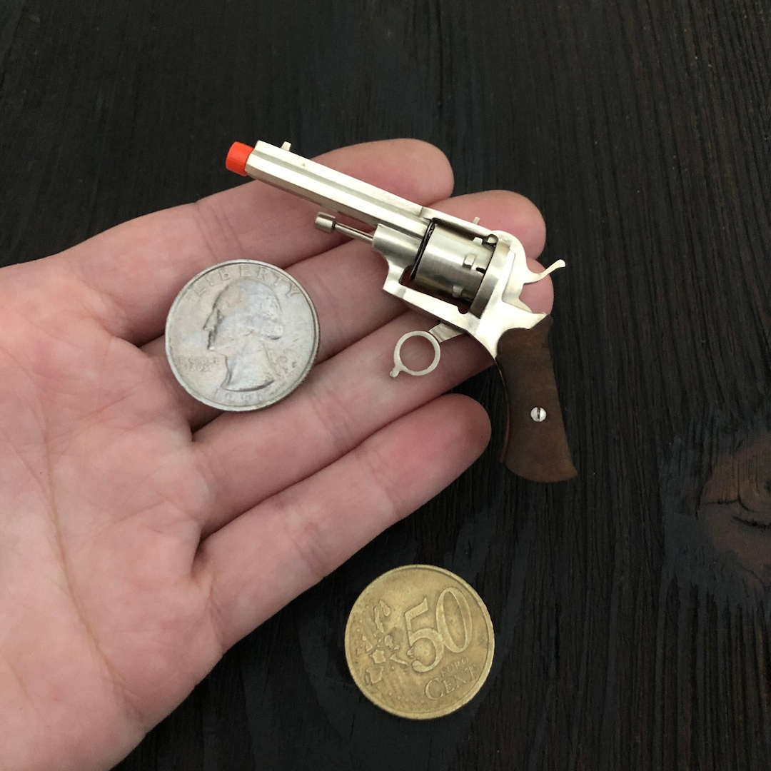 2mm Pinfire Revolver Scale 1:4 Metal Scale Model Weapon Pinfire ...