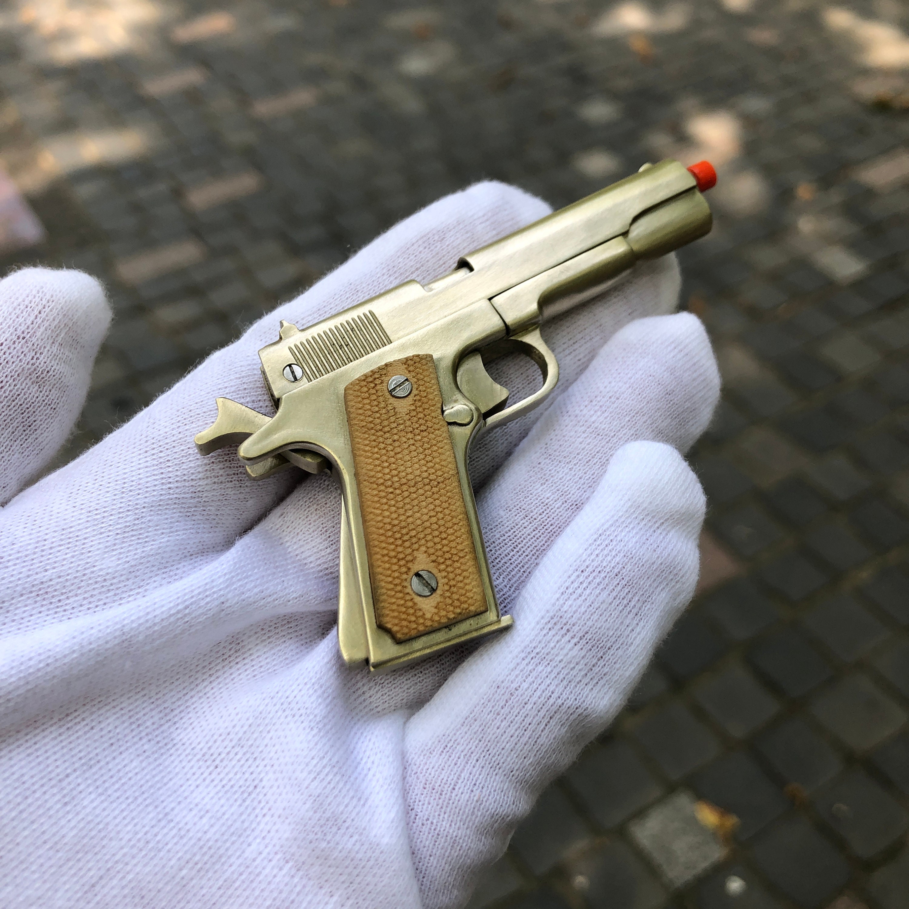 Prop Gun Colt 1911 Replica Gun M1911 Cosplay Gun Colt 1911 Grips Wood ...