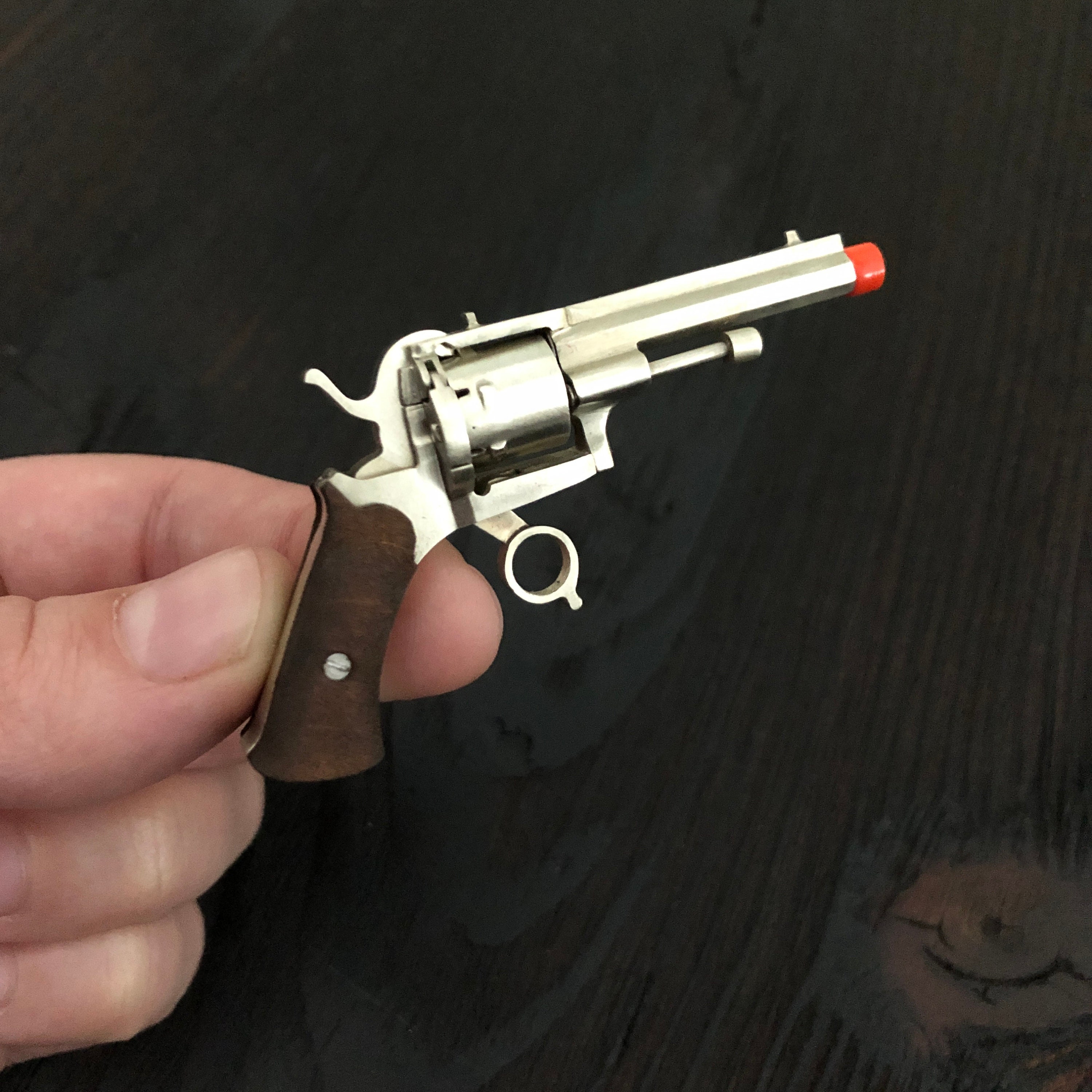 2mm Pinfire Revolver Scale 1:4 Metal Scale Model Weapon Pinfire ...