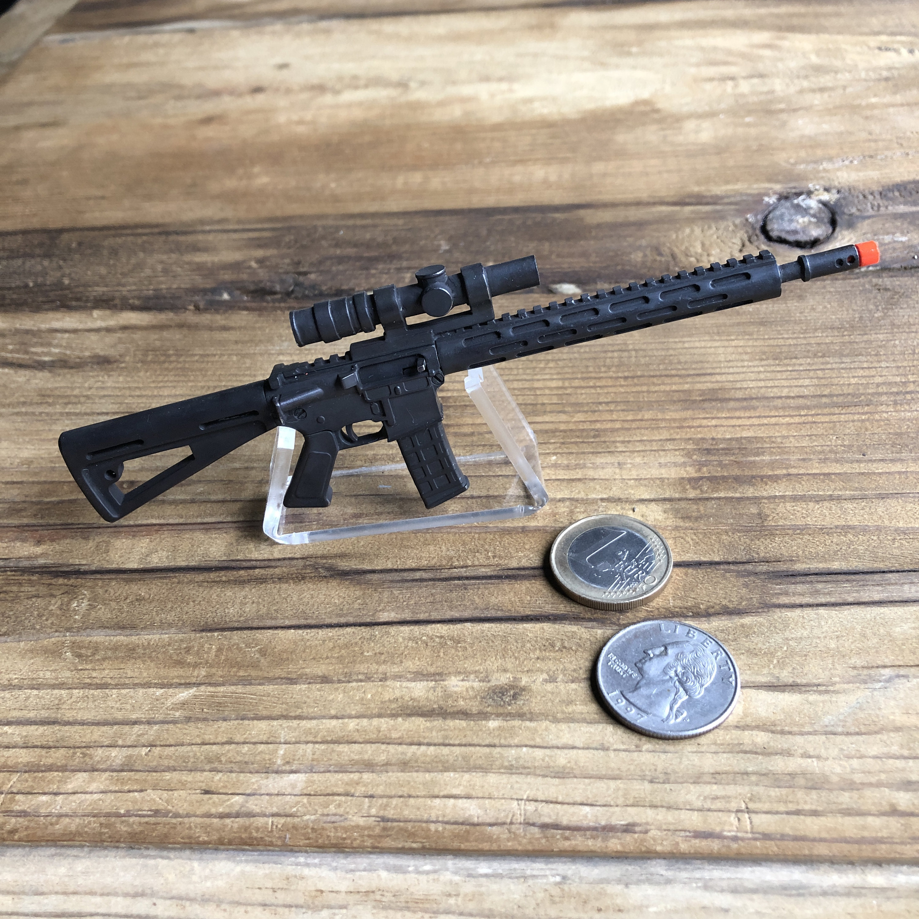 Miniature Rifle AR15 Scale 1:6 Military Model Full Metal Scale Model ...