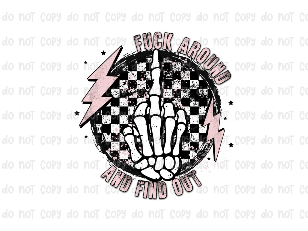 FAFO Skeleton Hand Sublimation Transfer Ready to Press Sublimation ...