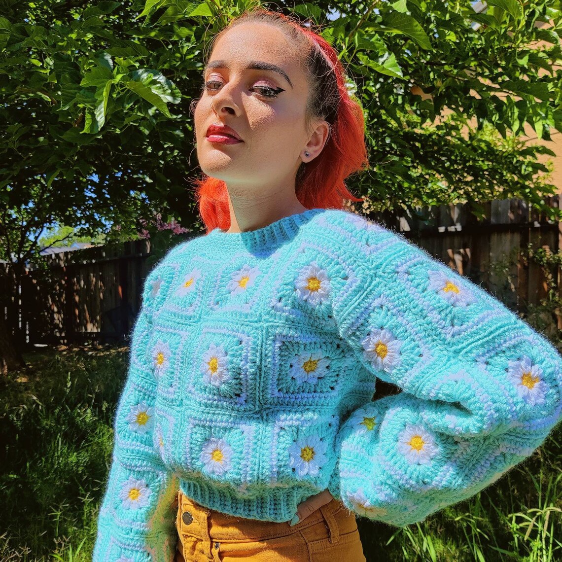 Daisy Sweater PDF CROCHET PATTERN Download | Etsy