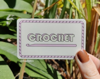 Crochet Sticker, I Love Crochet Because Knitting Isn't Weird Enough ...