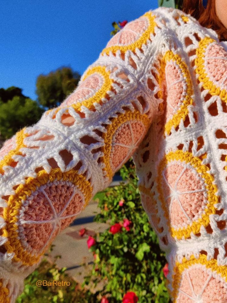 Pink Lemonade Cardigan *CROCHET PATTERN* Pdf - Etsy