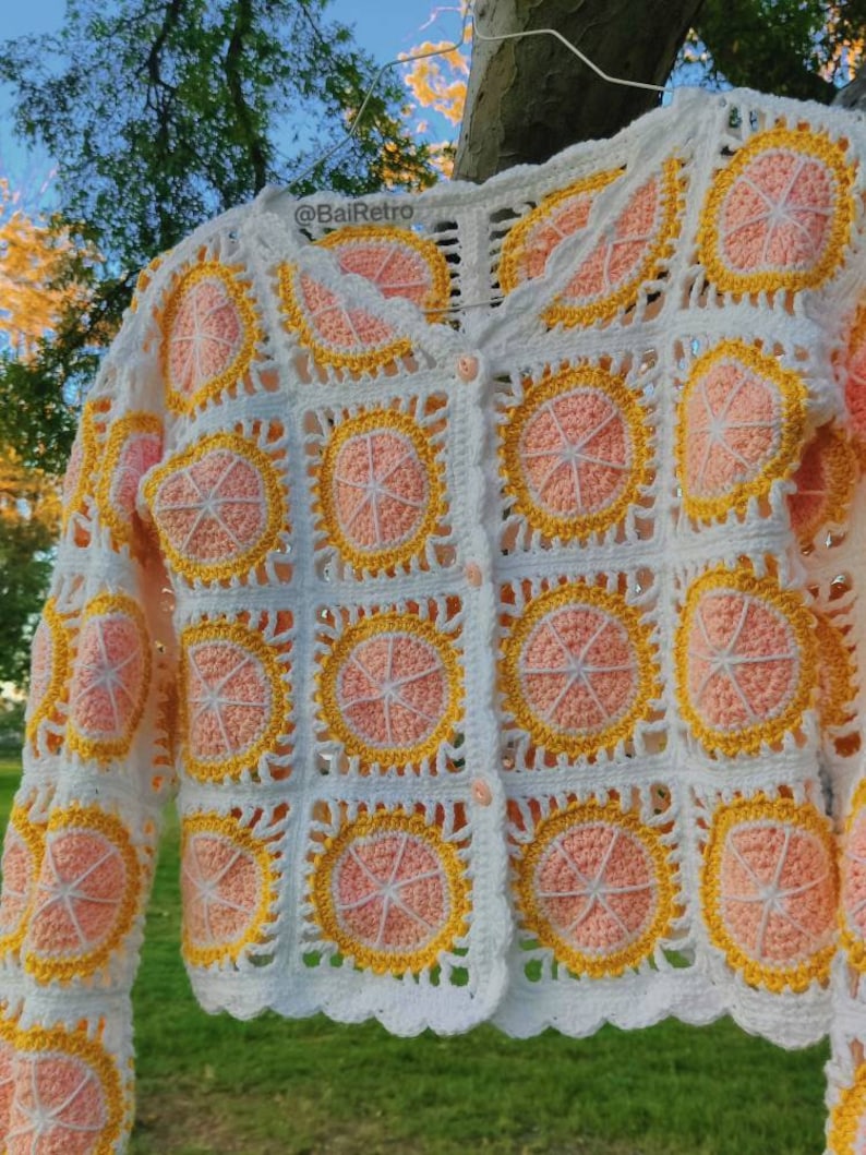Pink Lemonade Cardigan *CROCHET PATTERN* Pdf - Etsy