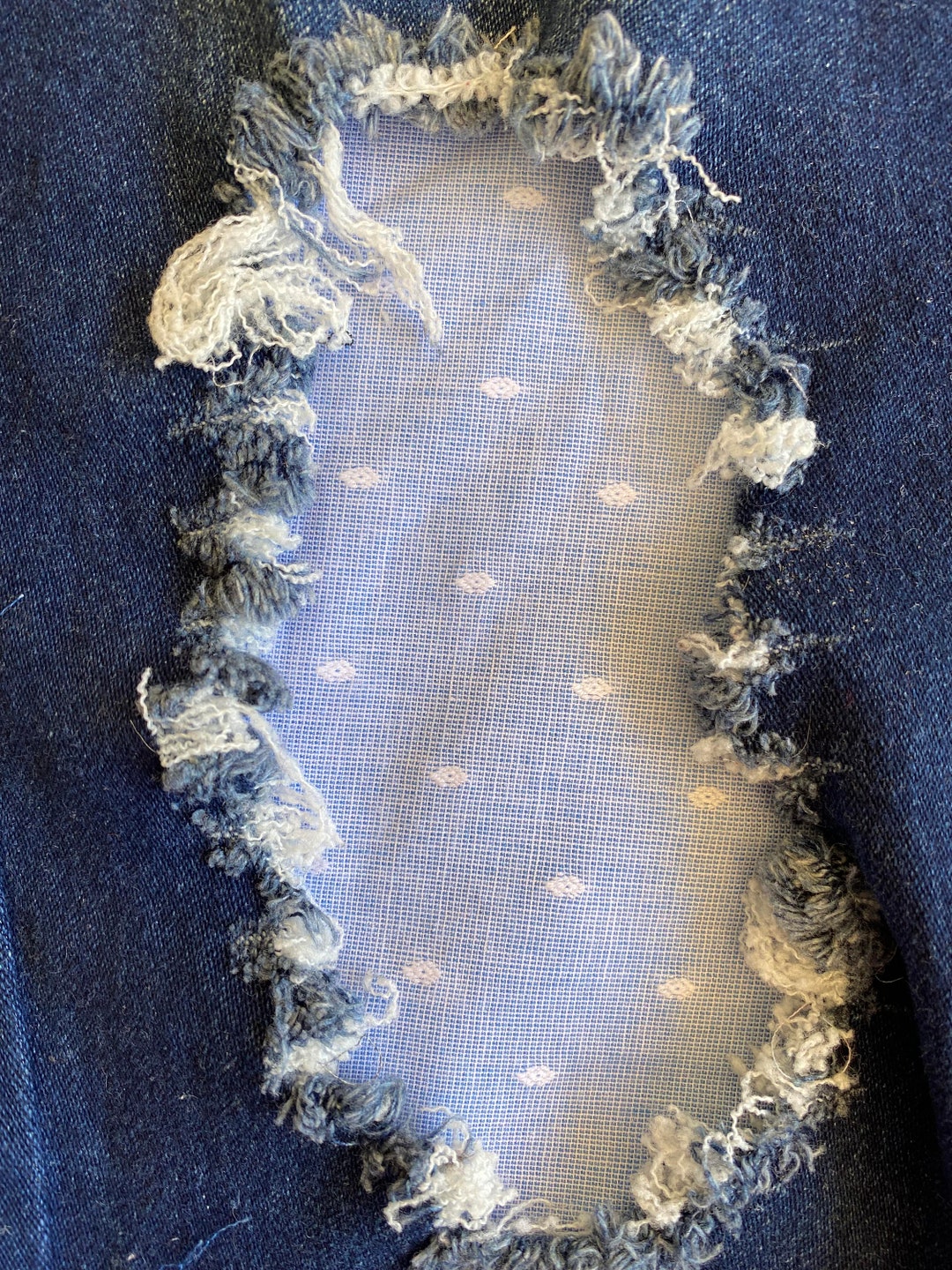 Embroidered Dot Patch, Iron on Patches for Denim, Patches for Jeans ...