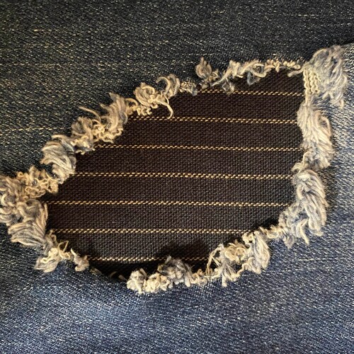 Blue Stripe Patch Iron on Patches Patches for Jeans Easy to - Etsy UK