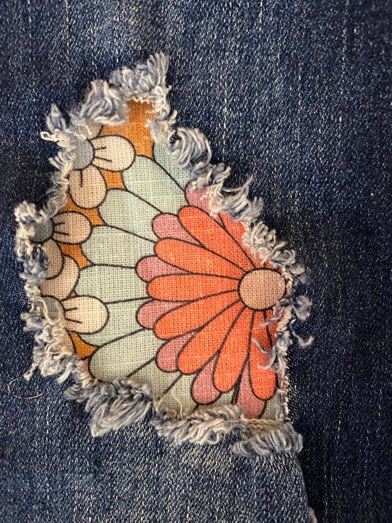 Flower Power Retro Patch Iron on Patches for Denim Patches - Etsy