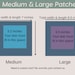 Blue Tie Dye Patch, Iron on Patches, Patches for Jeans, Easy to Apply ...