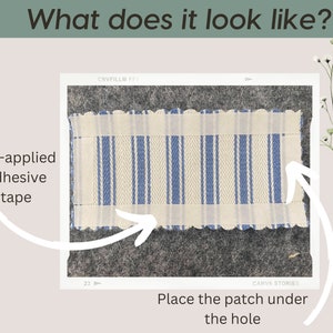 Blue Stripe Patch, Iron on Patches, Patches for Jeans, Easy to Apply ...