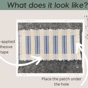 Stretch Light Blue Floral Jeans Patch, Easy to Apply to Fix Holes, Rips ...