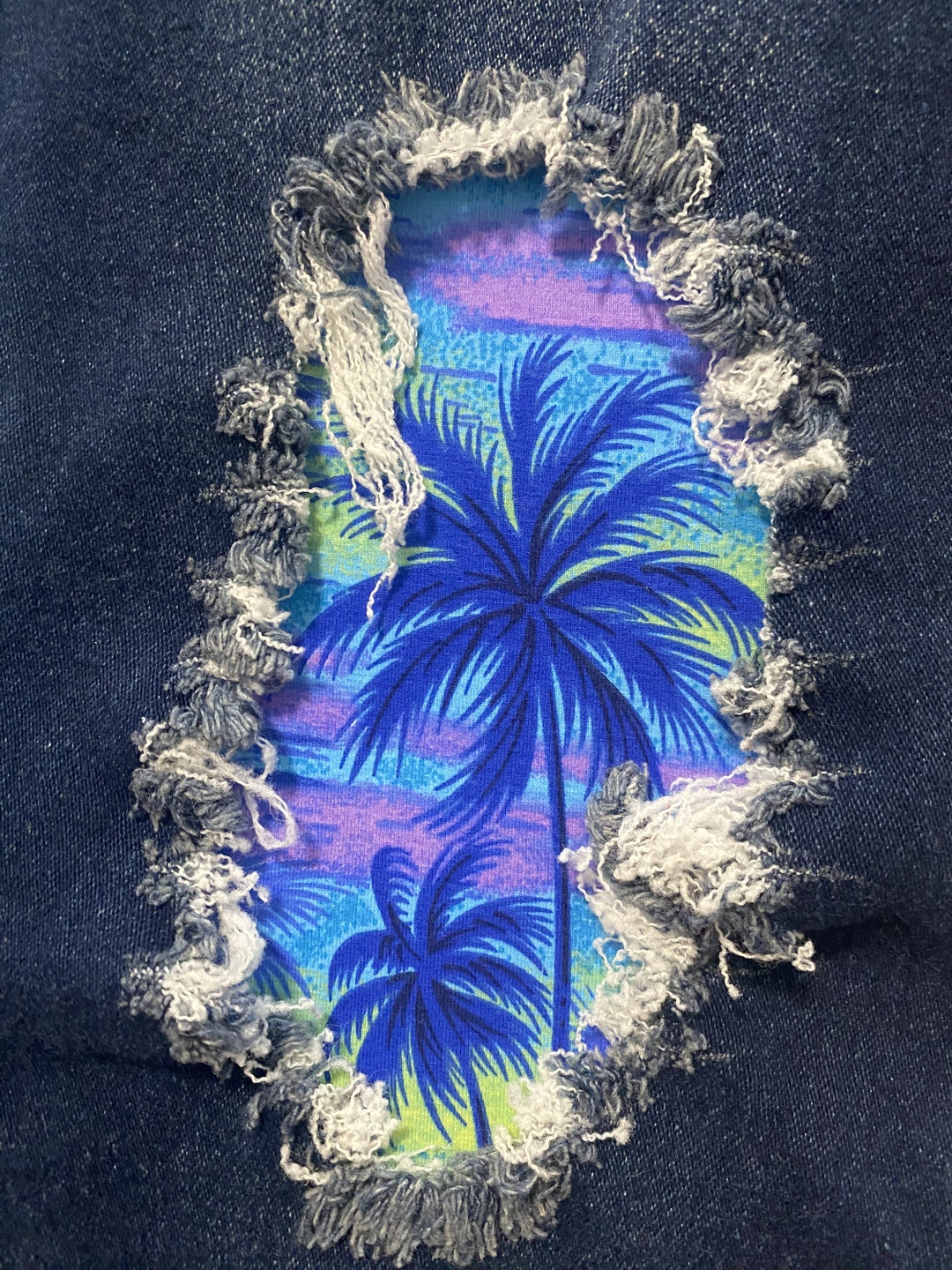 Stretch Island Life Patch, Easy Iron on Patch, Patches for Jeans, Patch ...