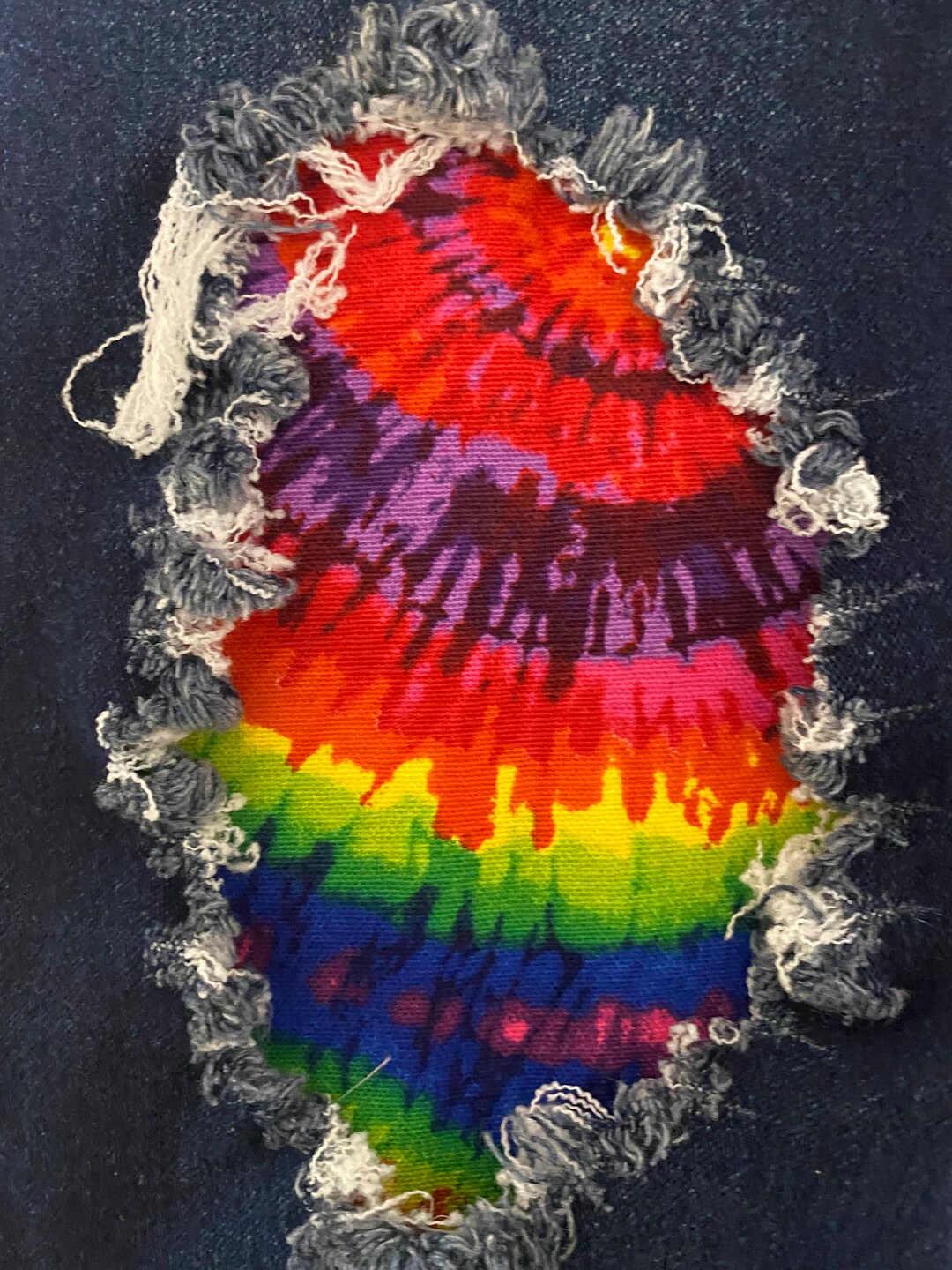 Tie Dye Patch, Iron on Patches, Patches for Jeans, Easy to Apply Patch ...