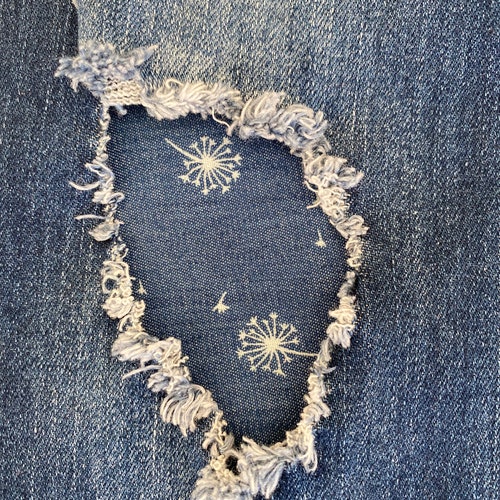 Blue Stripe Patch Iron on Patches Patches for Jeans Easy to - Etsy