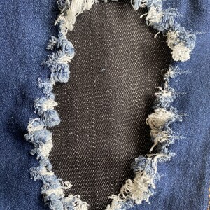 Stretch Black Denim Jeans Patch, Easy to Apply to Fix Holes, Rips ...