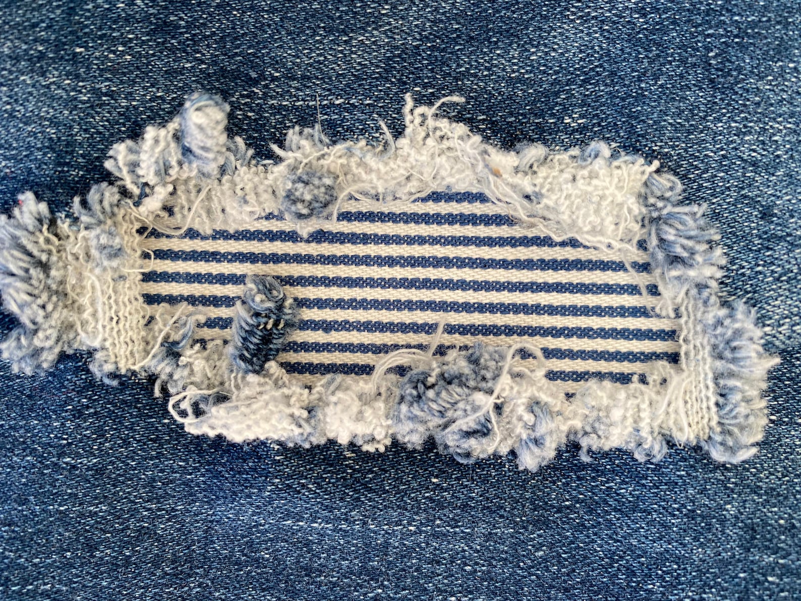 Blue Stripe Patch Iron on Patches Patches for Jeans Easy to - Etsy UK