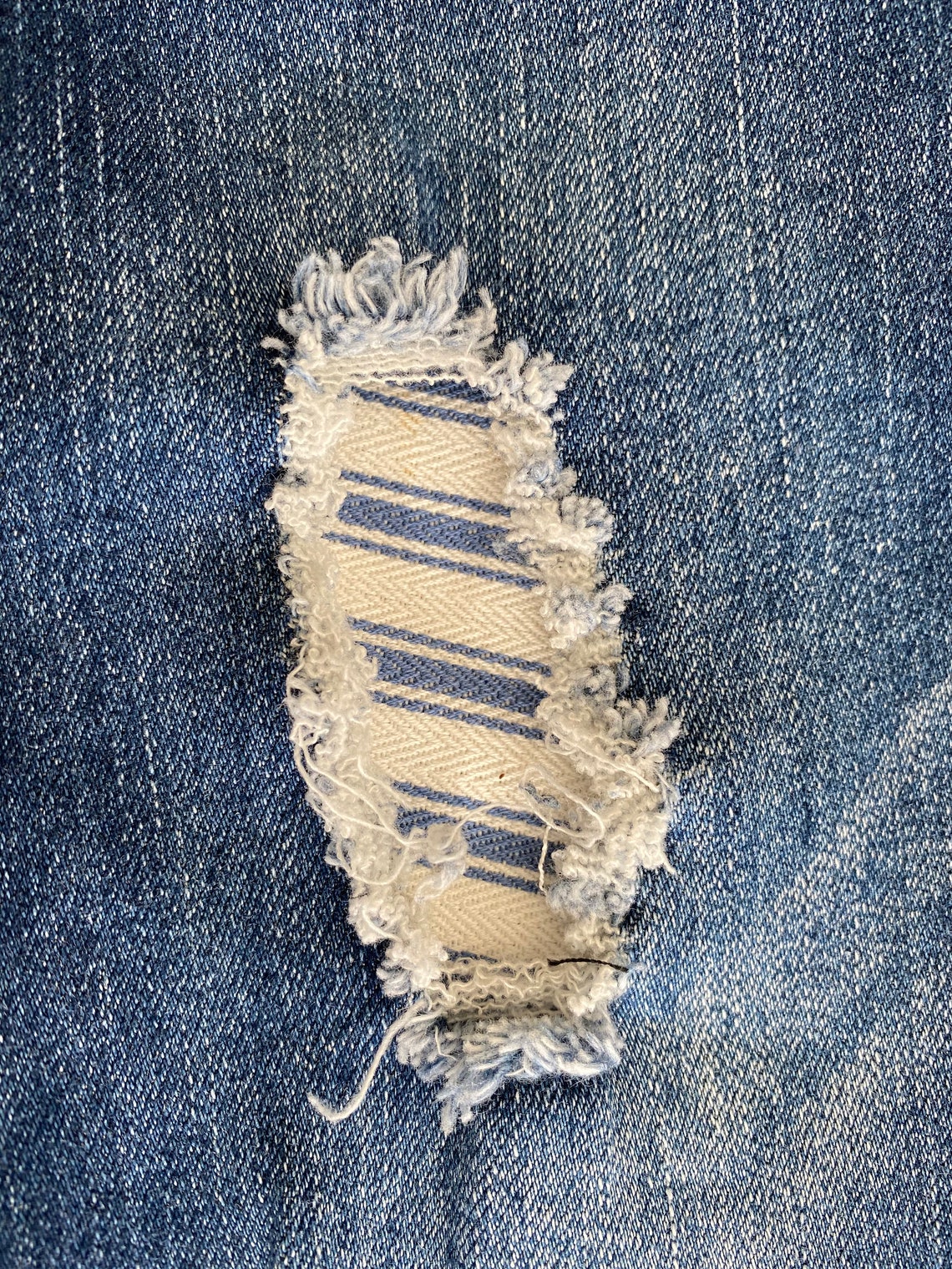 Stripe Patch Iron on Patch for Denim Patches for Jeans Easy - Etsy