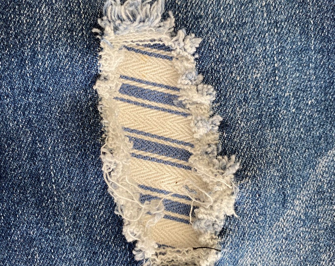 Stripe Patch, Iron on Patch for Denim, Patches for Jeans, Easy to Apply ...