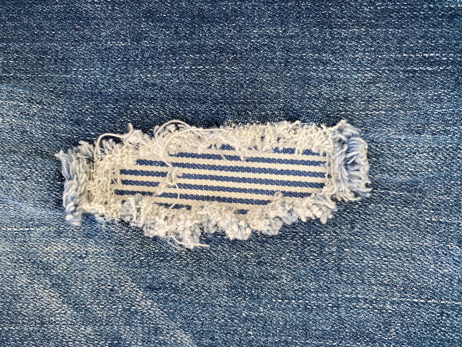 Blue Stripe Patch, Iron on Patches, Patches for Jeans, Easy to Apply ...