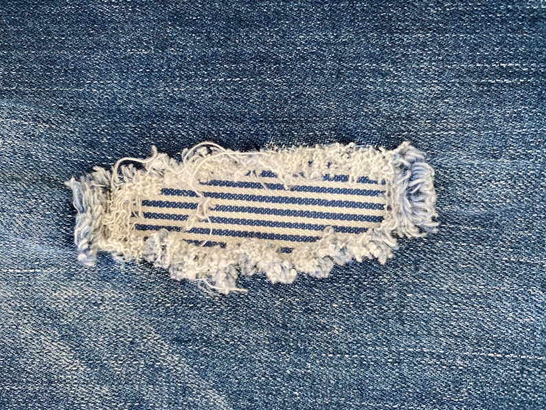 Blue Stripe Patch, Iron on Patches, Patches for Jeans, Easy to Apply ...