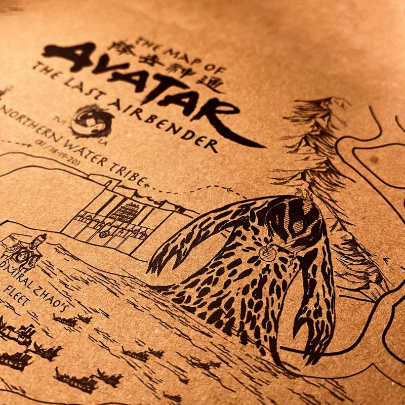 Avatar the Last Airbender Poster - Etsy